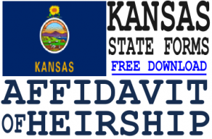 Kansas Affidavit of Heirship - Free Affidavit of Heirship Form